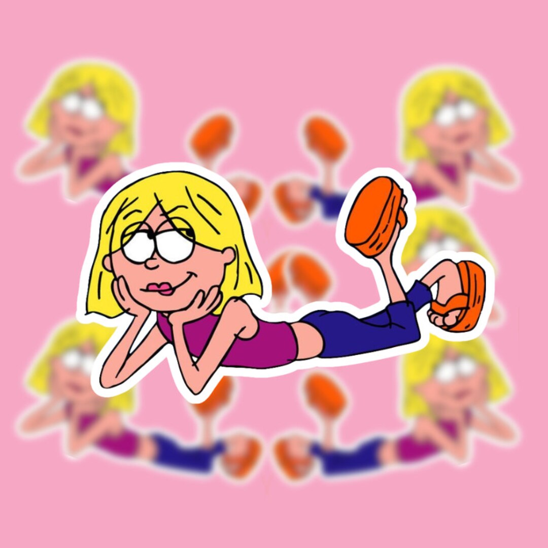 Lizzie Laying Down Sticker Waterproof | Lizzie Mcguire - Etsy