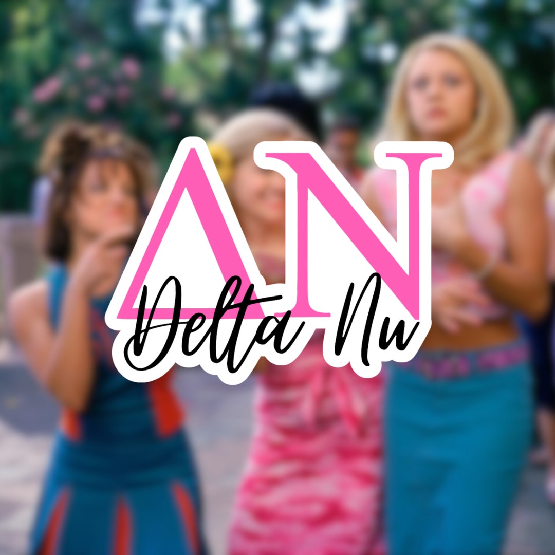 Delta Nu Sticker Waterproof | Legally Blonde - Etsy