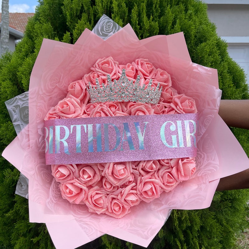 Glitter Roses Bouquet - Etsy UK