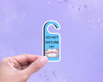 Do Not Disturb I’m Reading Door Hanger - Etsy