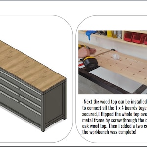Built-in Tool Chest Workbench Plans - Etsy
