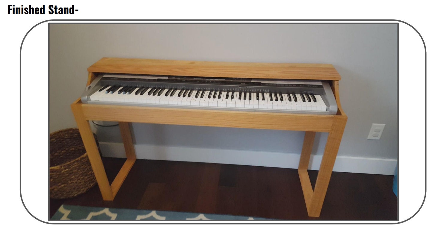 Piano Keyboard Stand Digital Build Plans | Etsy