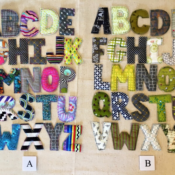 Alphabet Fabric - Etsy