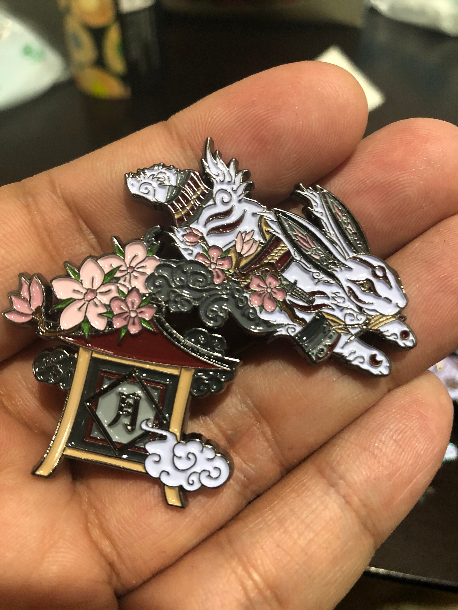 Moon Rabbit - Soft Enamel Pin - Etsy