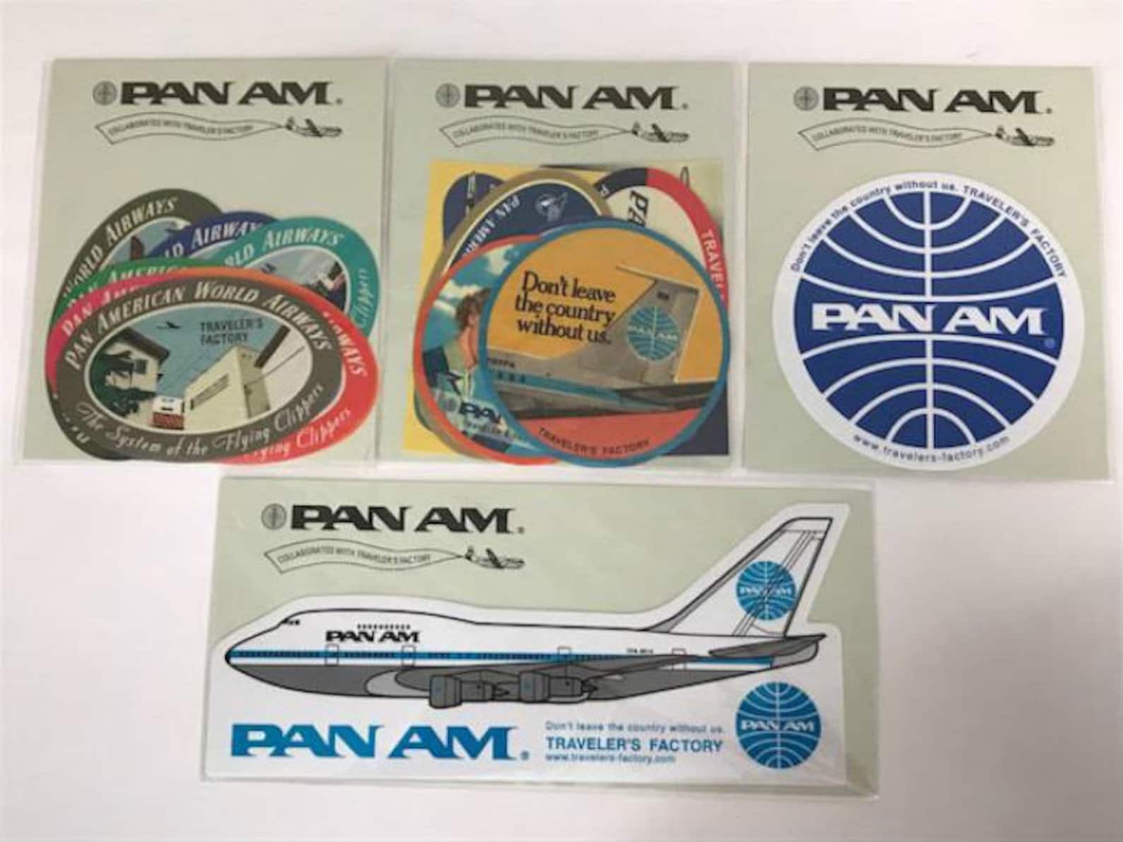PAN AM X Traveler's Factory Sticker Set Traveler's | Etsy