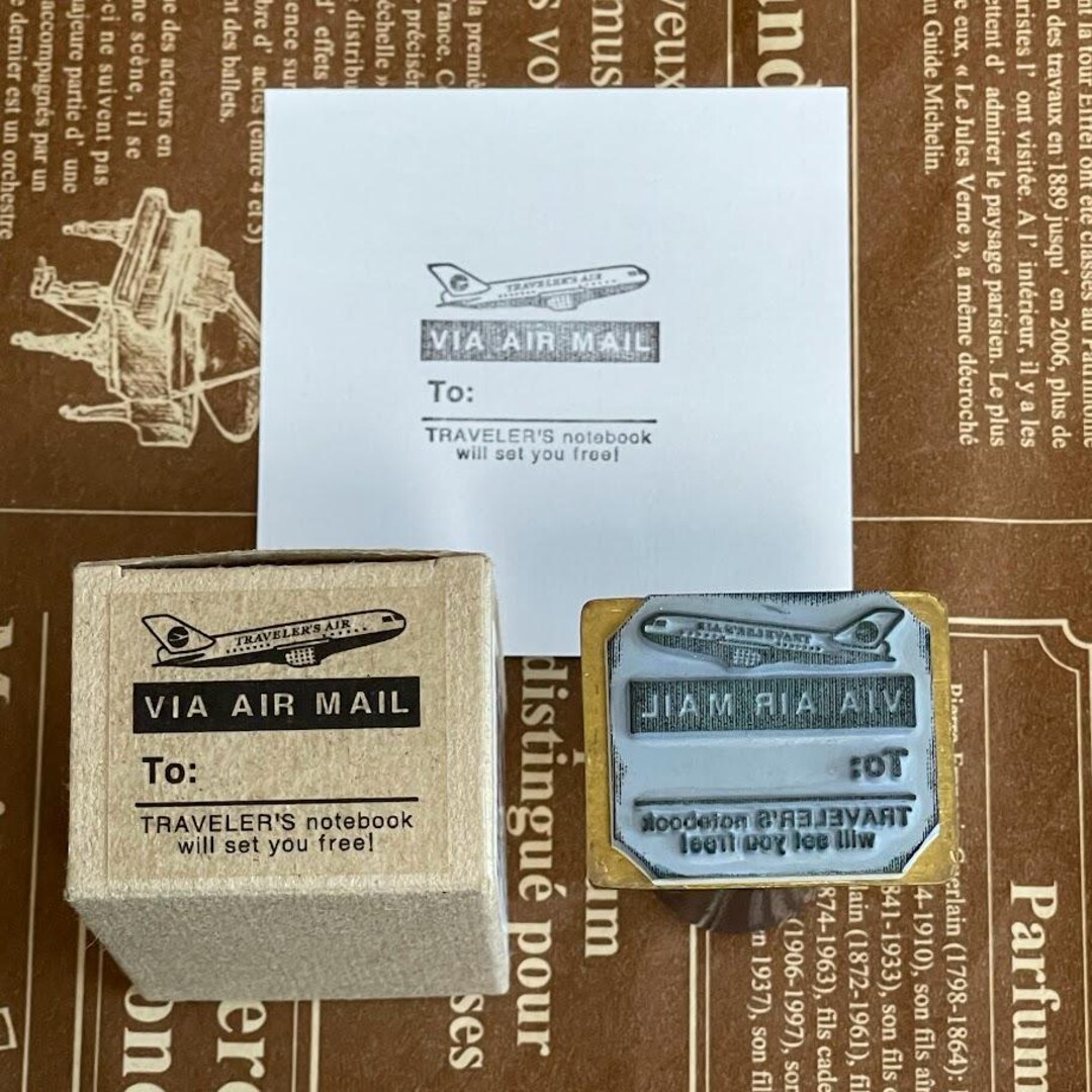 Used Traveler's Notebook Air Mail Pattern Stamp 07100027 /designphil ...