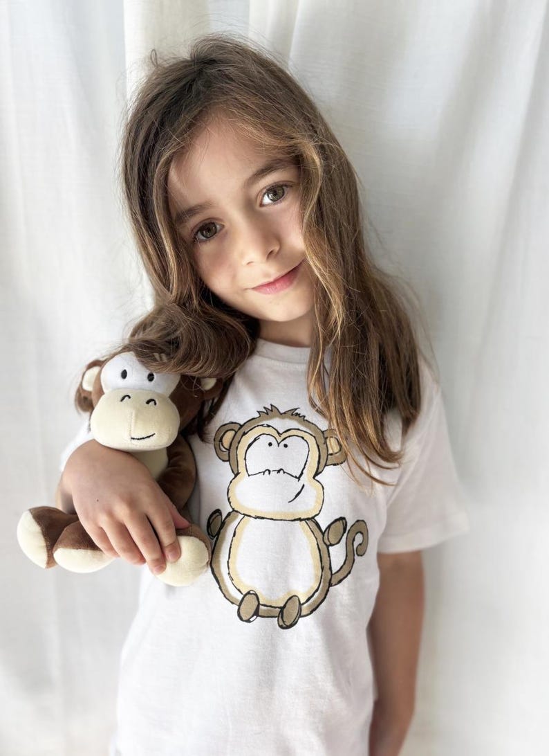 Monkey Stuffed Animal Plush Zoo Sitting Stuffy - Etsy