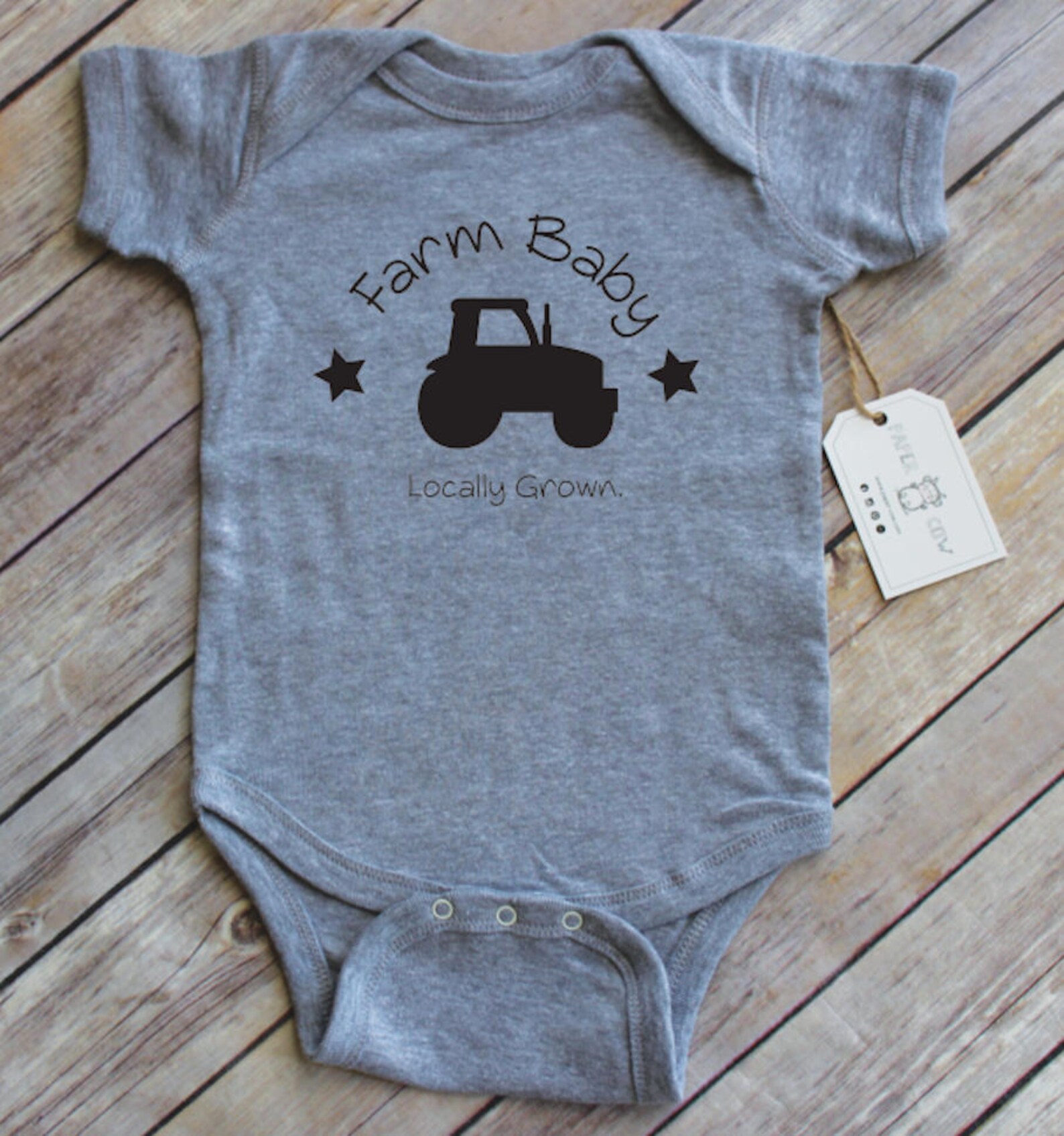Farm Baby Cotton Bodysuit - Farm Baby Graphic New Baby Gift - Etsy