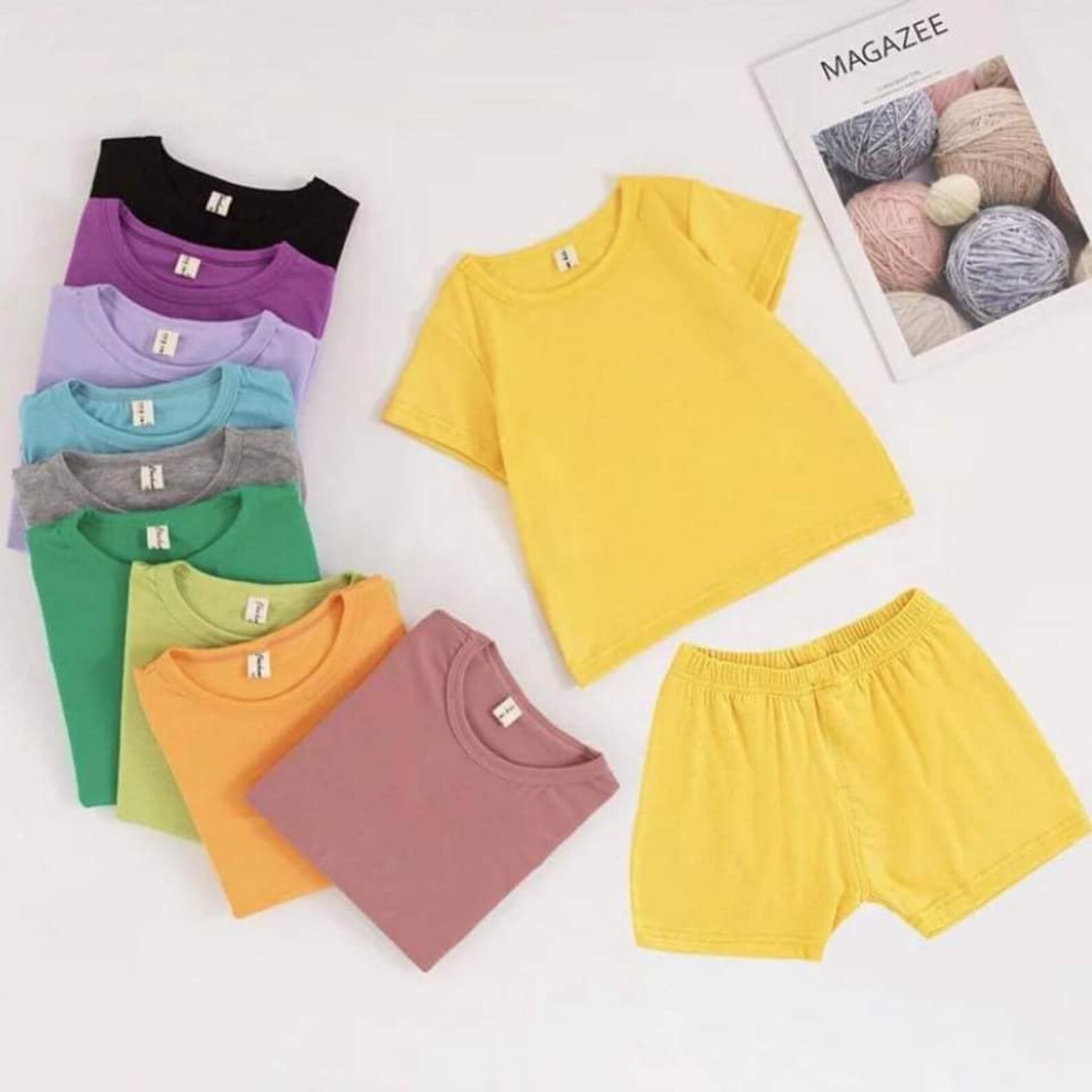 Personalised Childrens Short and T-Shirt set 10 Colours to | Etsy