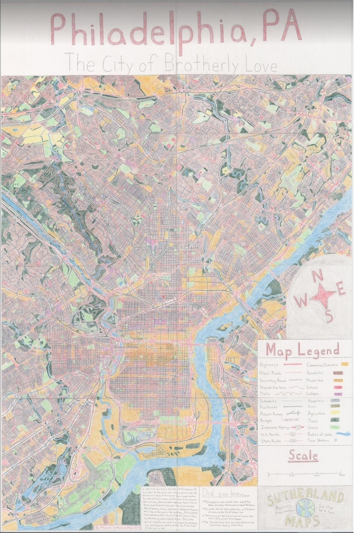 Philadelphia Bridges Map