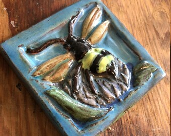 Bee tile | Etsy