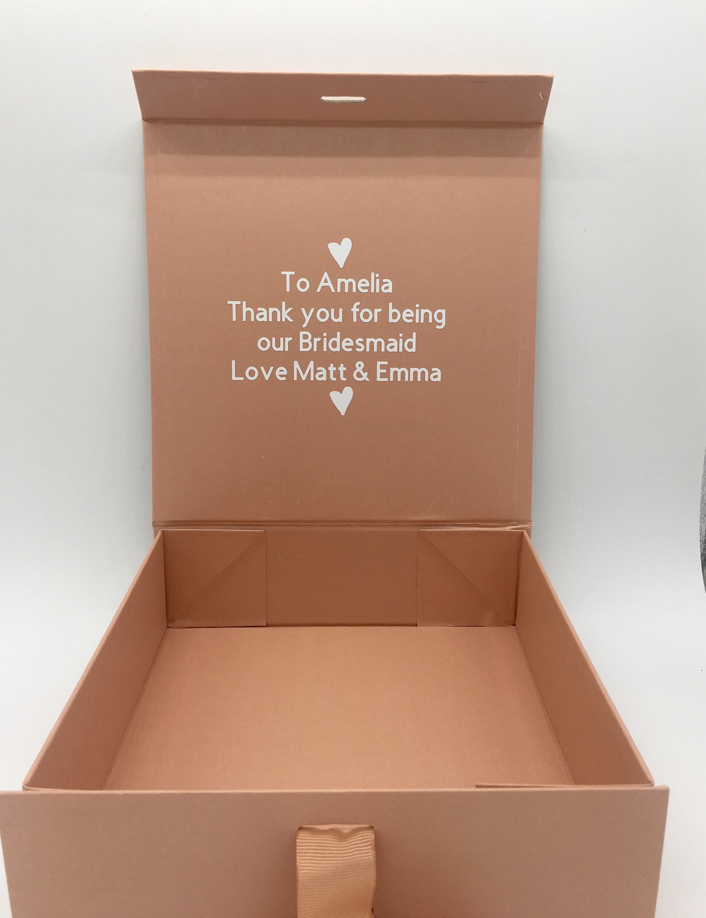 Personalised Rose Gold Keepsake Box / Bridesmaid / Birthday / Newborn ...