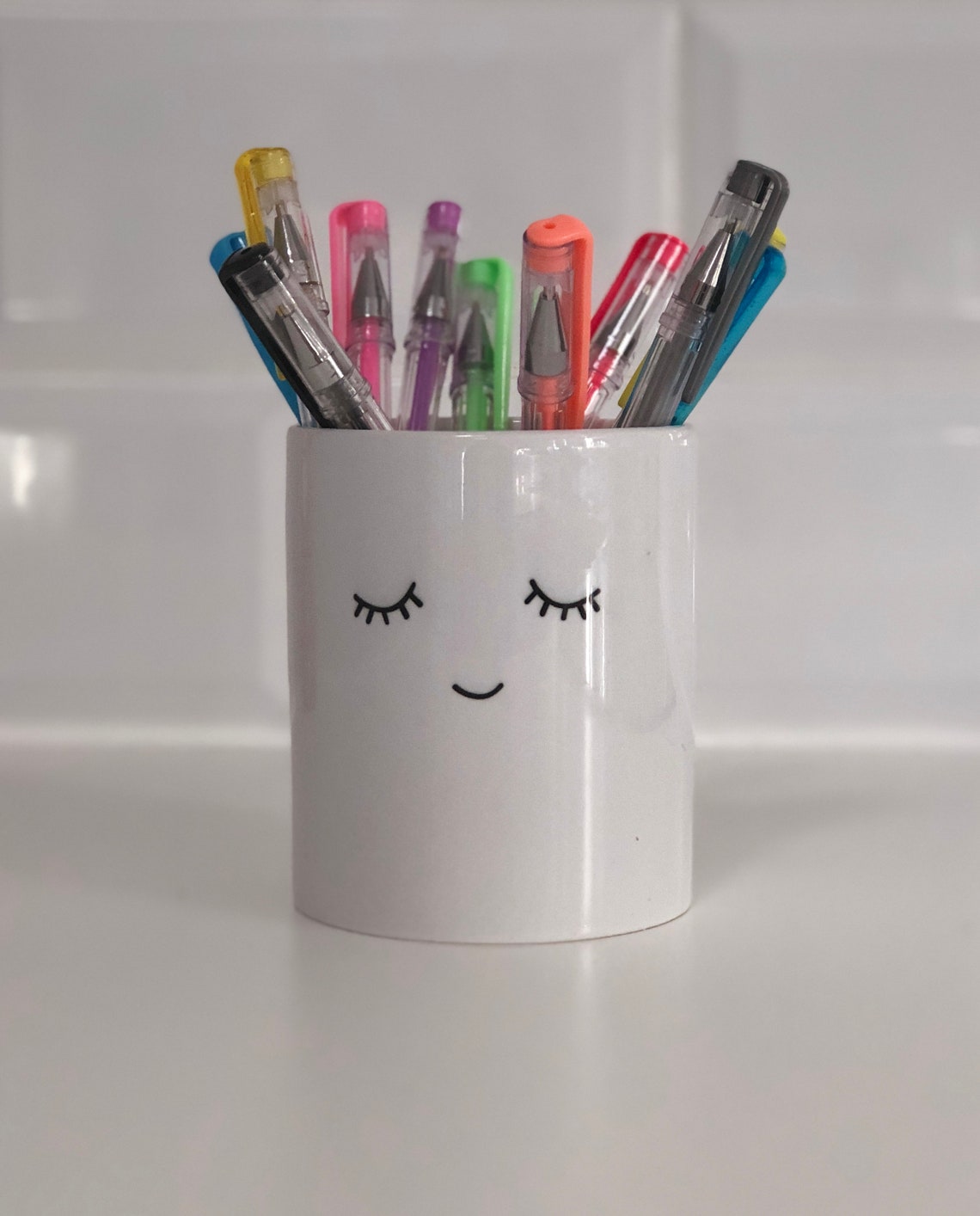 Cute Face Pencil Pot / Stationery / Office / Desk / Workspace - Etsy UK