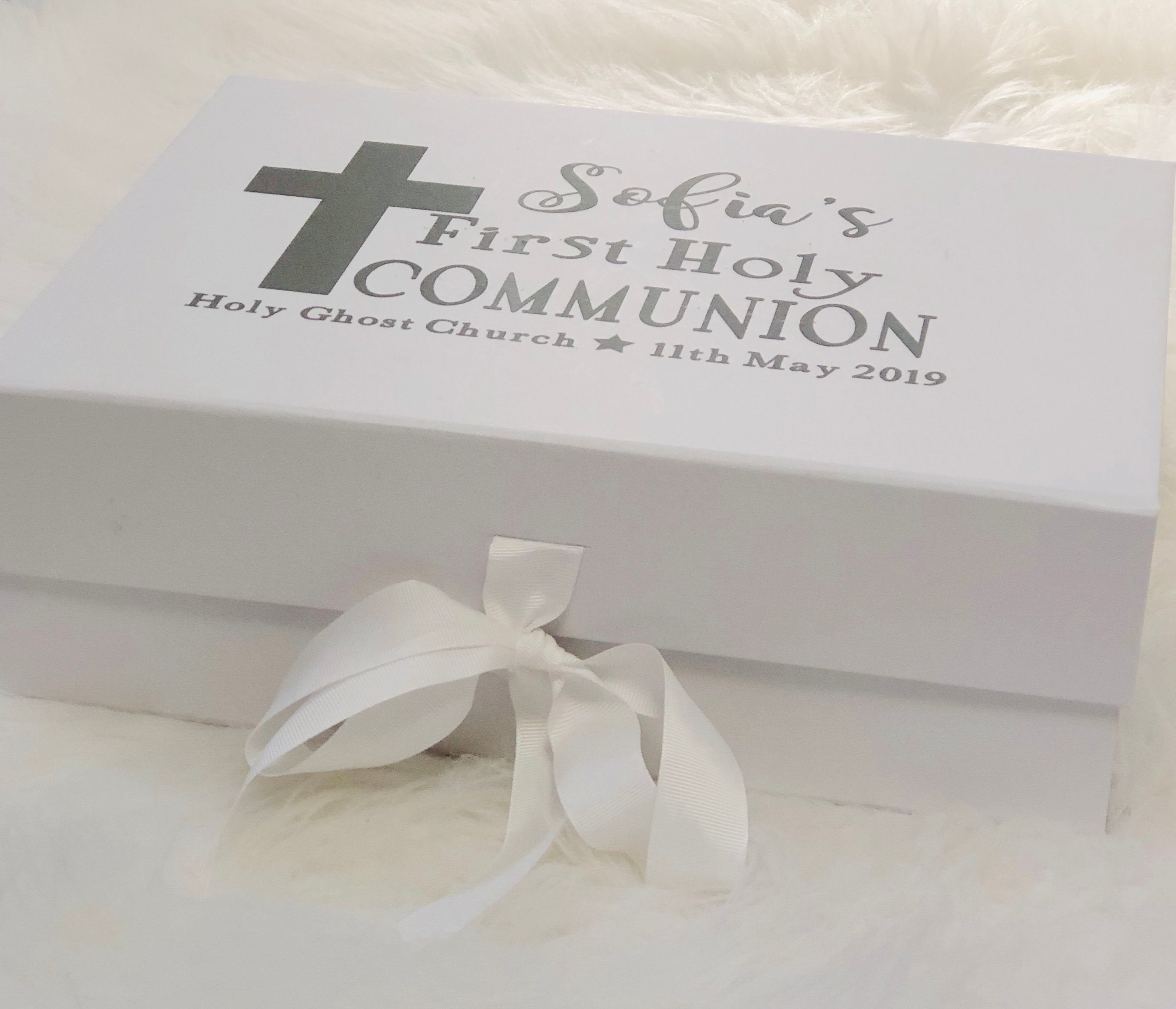 First Holy Communion Personalised Keepsake Box / Communion | Etsy UK