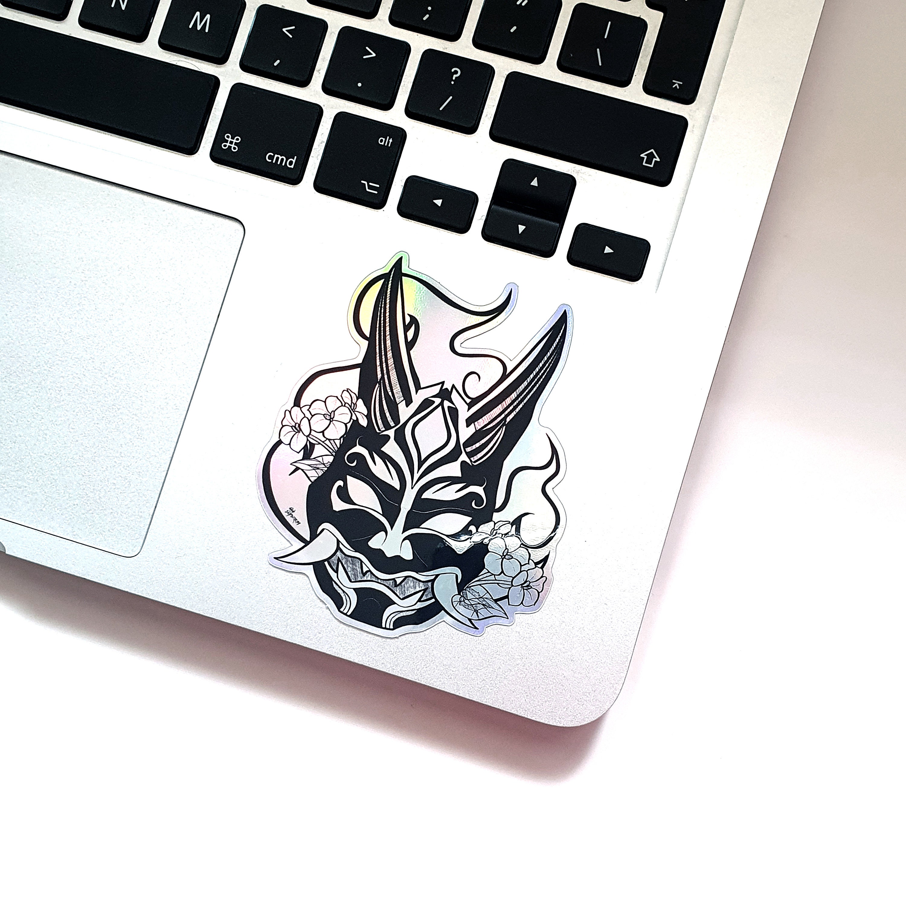 Xiao Mask genshin Impact Tattoo Inspired Holographic Die Cut Sticker ...