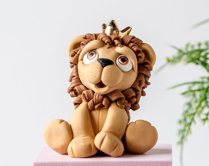 Lion Cake Topper, Lion Gift, Prince Lion Present, Lion Lover, Gifts for ...