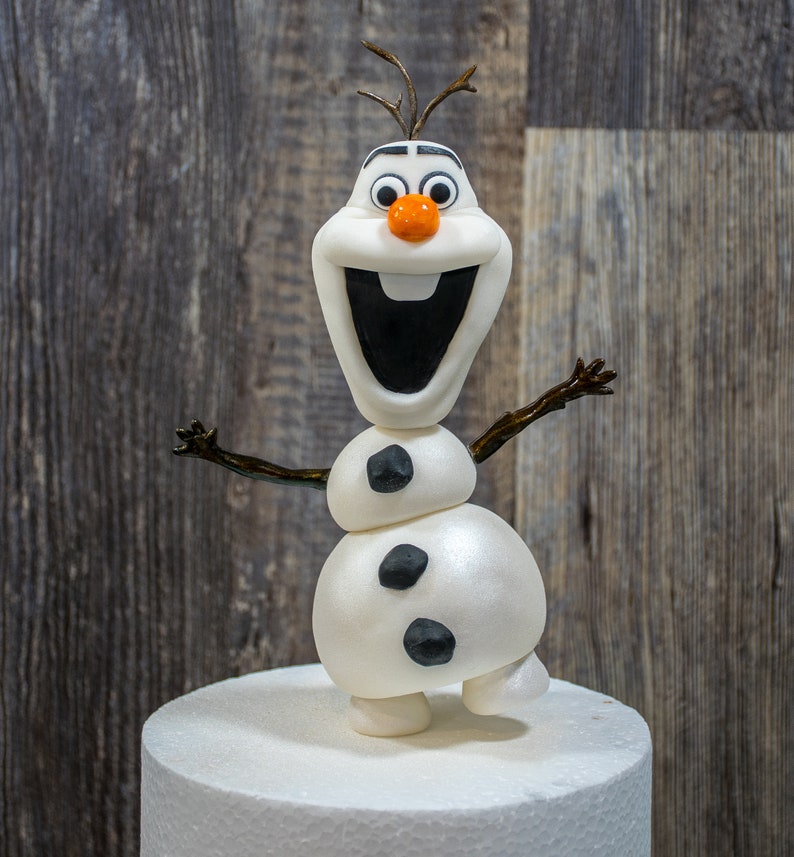 Fondant Olaf from Frozen Cake Topper | Etsy
