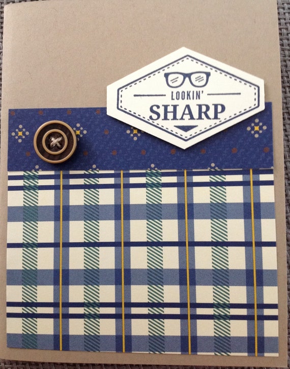 Lookin' Sharp Blank Stampin' Up Greeting Card | Etsy