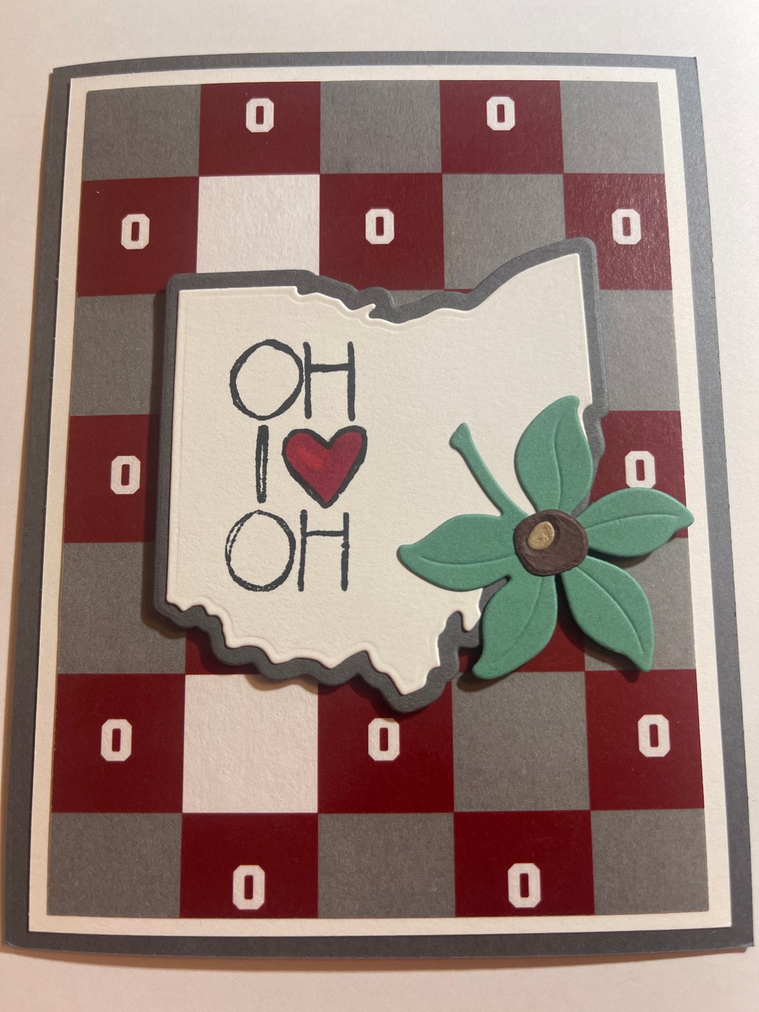 OSU Ohio State Go Bucks buckeyes I Love OHIO Greeting Card - Etsy