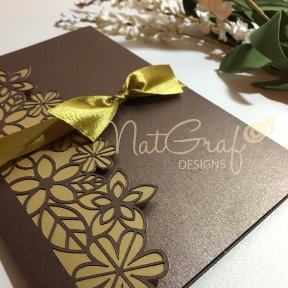 SVG File Digital FLORAL CARD Design for Cutting Machine | Etsy