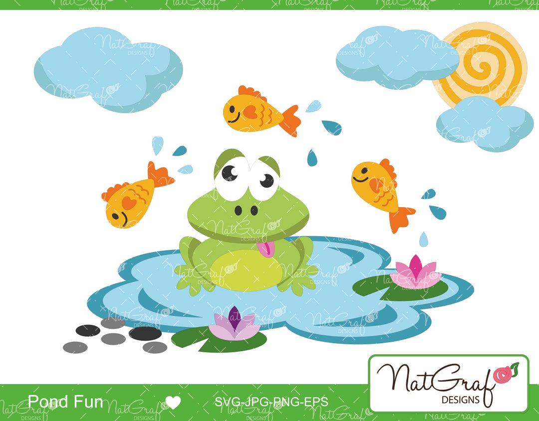 Animals Cutting Files, Pond Svg, Spring Svg, SVG Cutting Files, Bundle ...