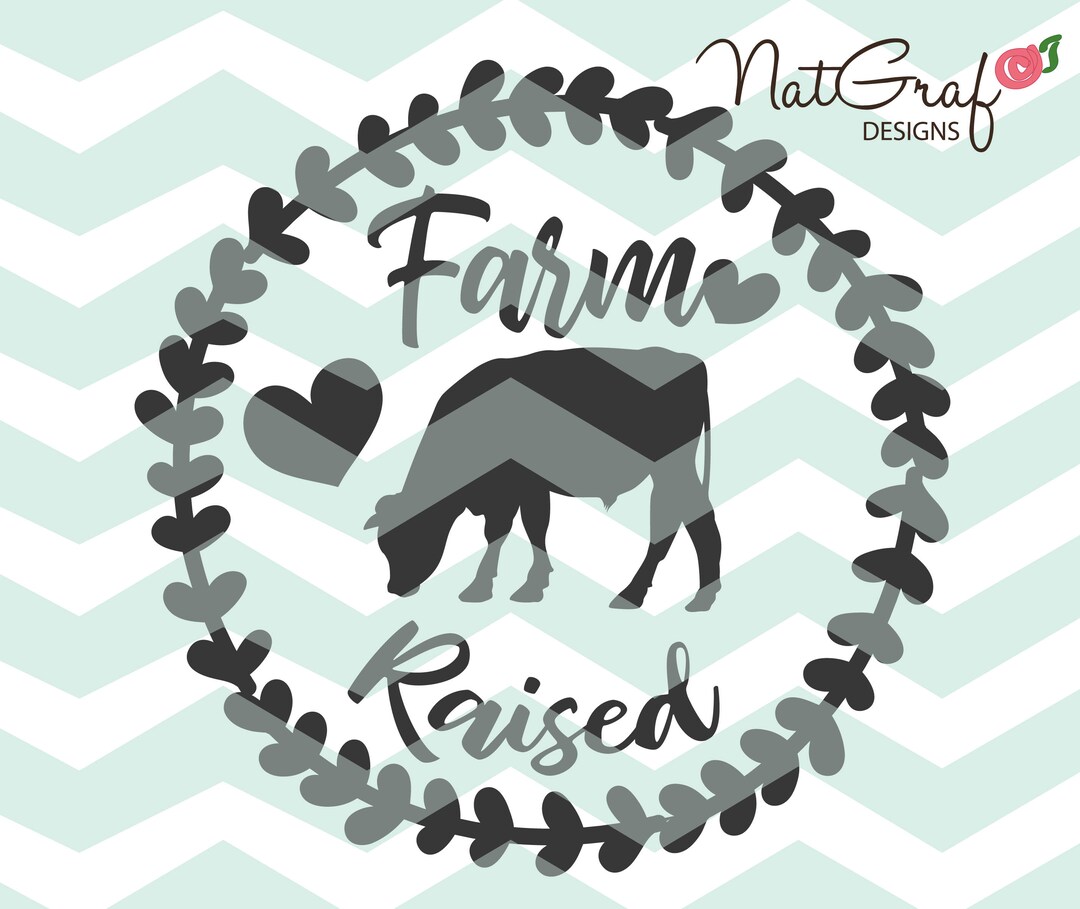 Farm Raised, SVG Files, Farm, Svg Decal, Diy Vinyl Decals, Cricut Files ...