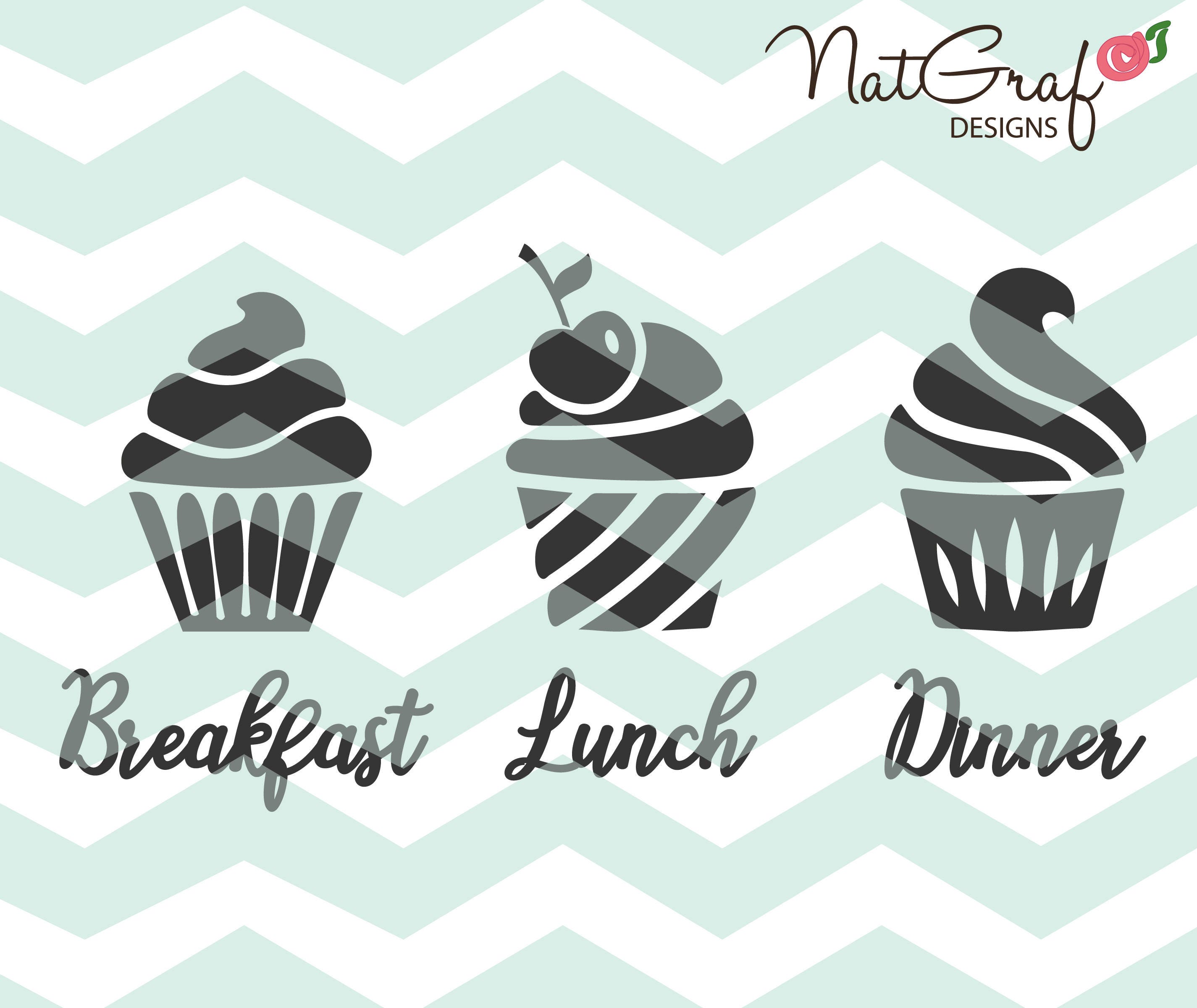 Cupcake SVG Muffin svg Bakery svg cut files for Cricut and | Etsy