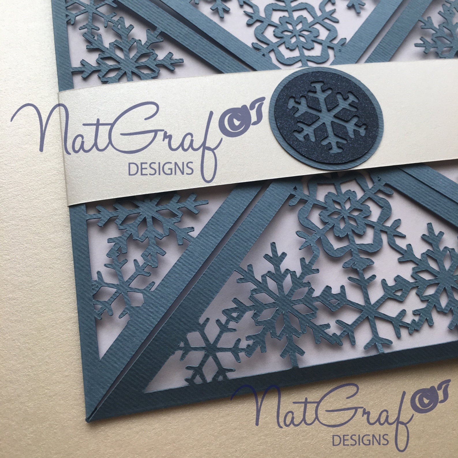 Snowflake Card 2 | Etsy