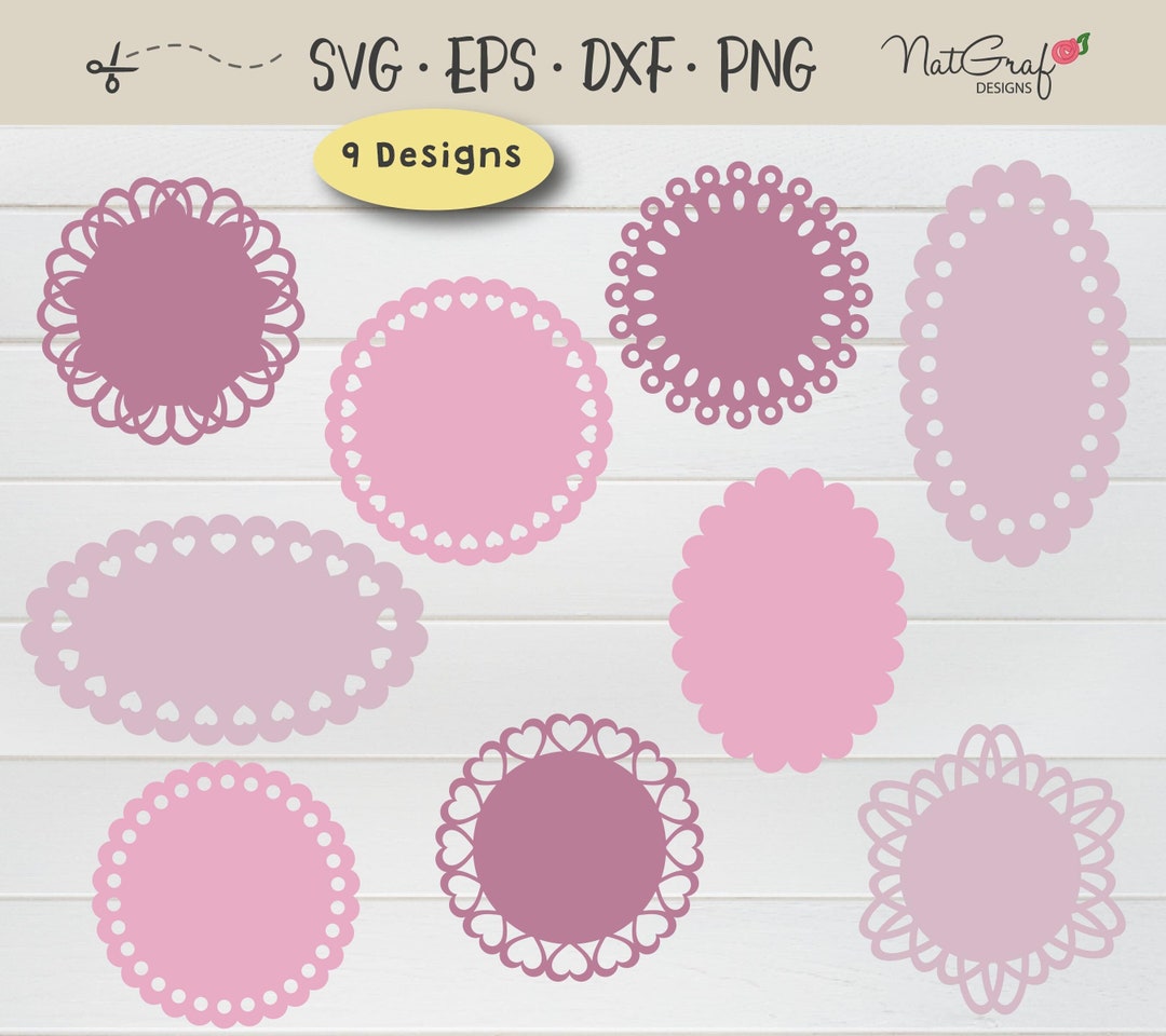 Doilies SVG, Doily, Vintage Labels - SVG Files - Silhouette - Cricut ...