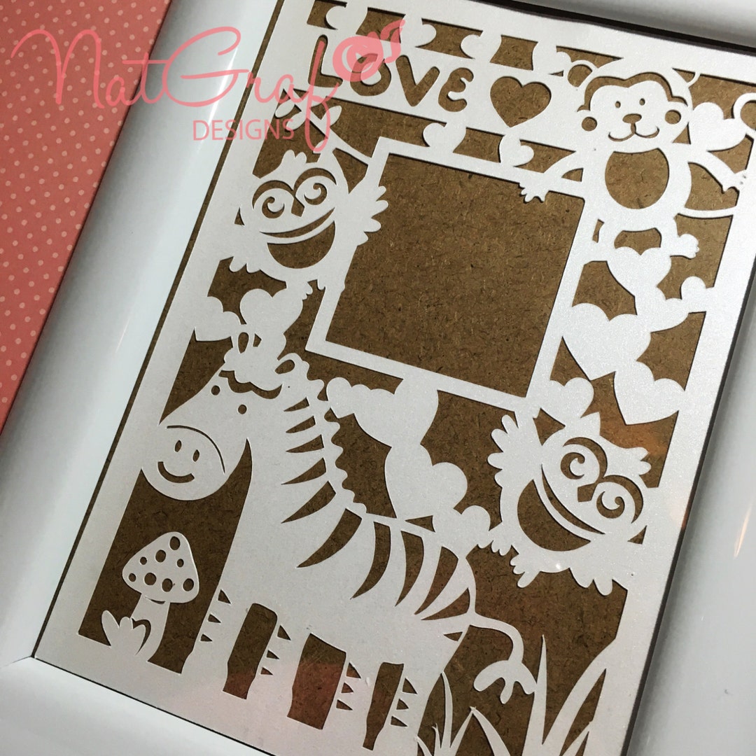 ZEBRA Photo Frame, Paper Cut, SVG File for Cutting Machines - Etsy