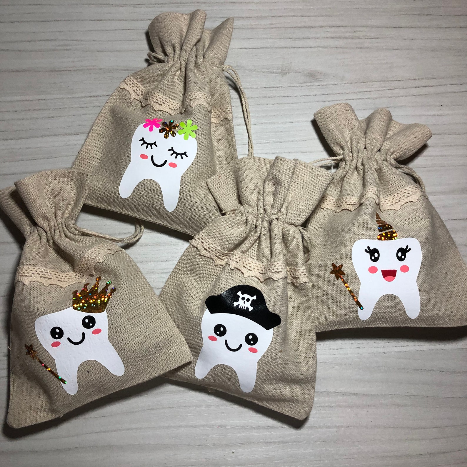 Tooth Fairy Bag Design Bundle Tooth Pouch Designs Cut - Etsy