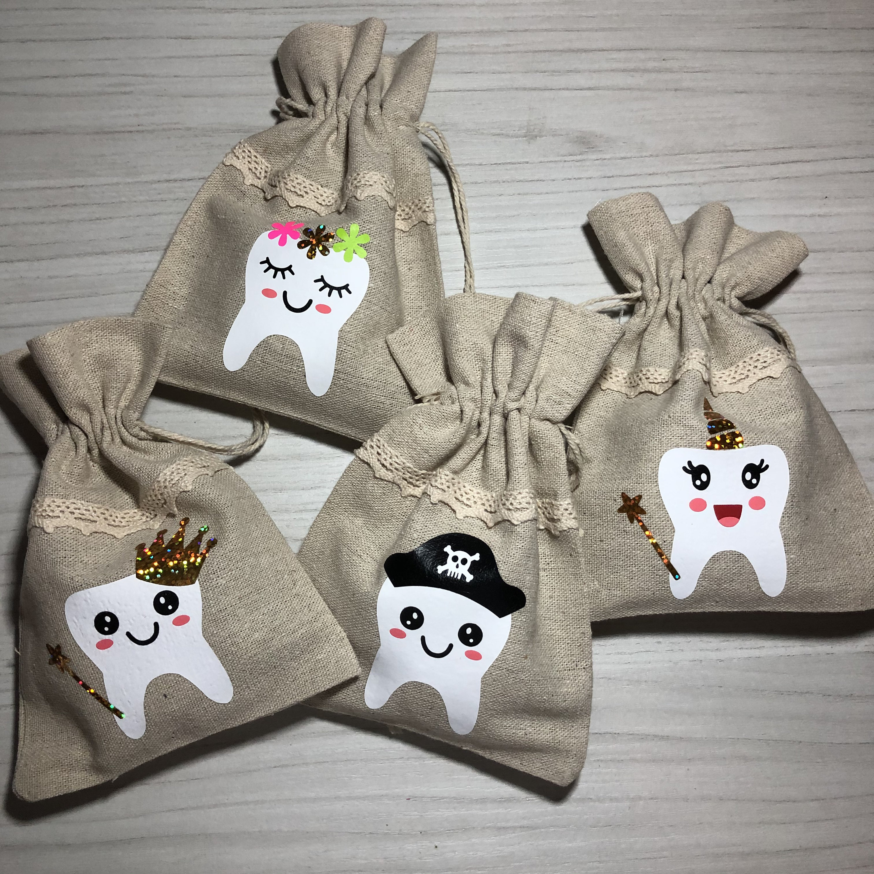 Tooth Fairy Bag Design Bundle Tooth Pouch Designs Cut | Etsy