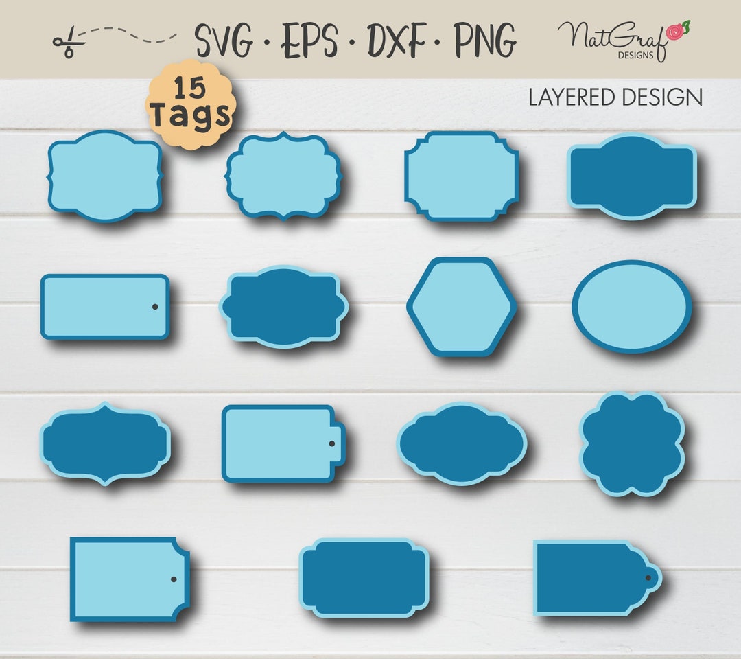 Tags - Vintage Labels - SVG Files - Silhouette - Cricut - Cameo - SVG ...