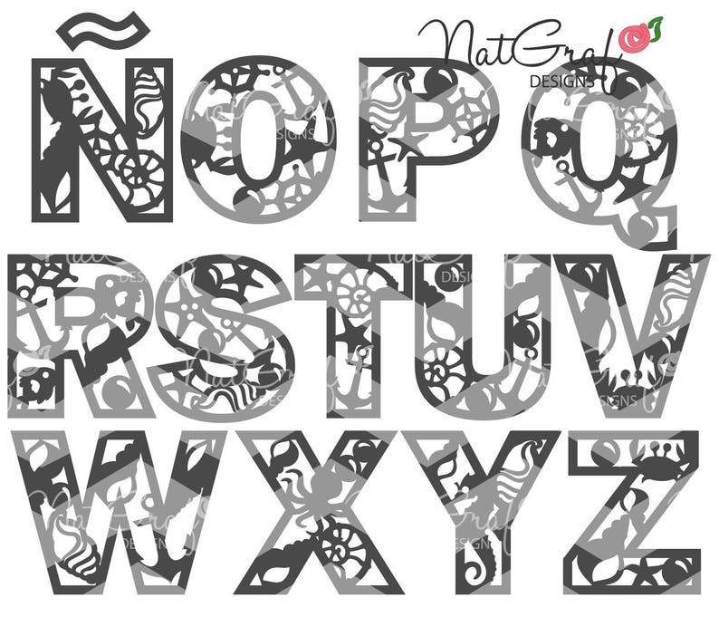 Alfabeto SVG Archivos SVG para Cricut Silueta Letras | Etsy