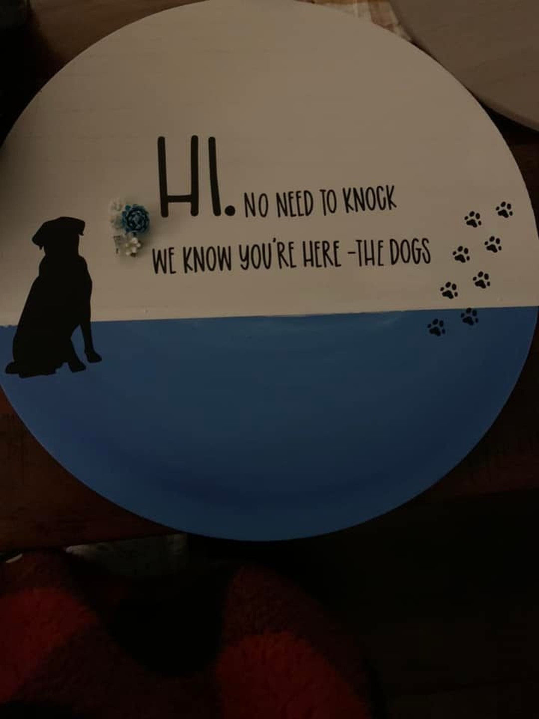 Wooden Door Dog Sign - Etsy