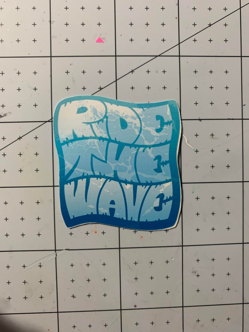 Ride the Wave Sticker - Etsy
