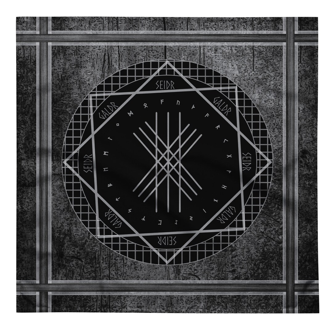 Seidr Galdr Web of Wyrd Casting Divination Cloth, Norse German Pagan ...