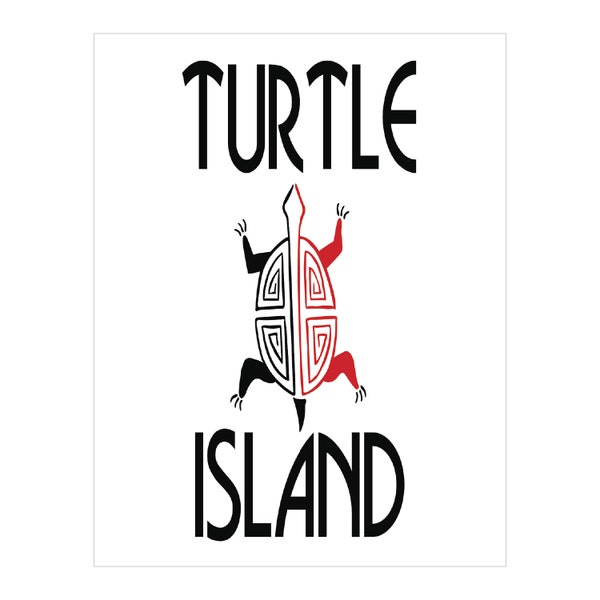 Turtle Island Indigenous Wall Art - Etsy