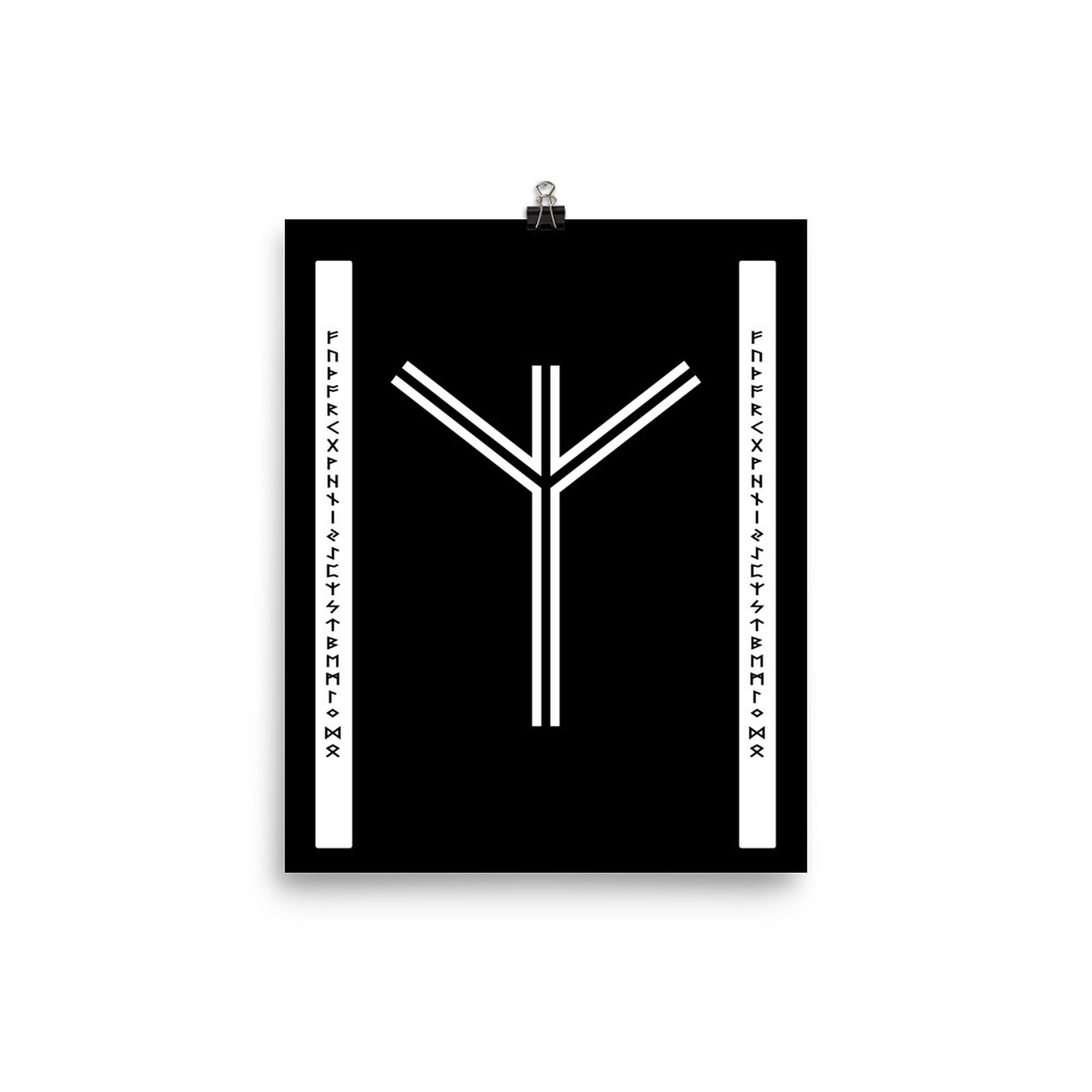 Printable Algiz Runes Poster Art Print Digital Download - Etsy