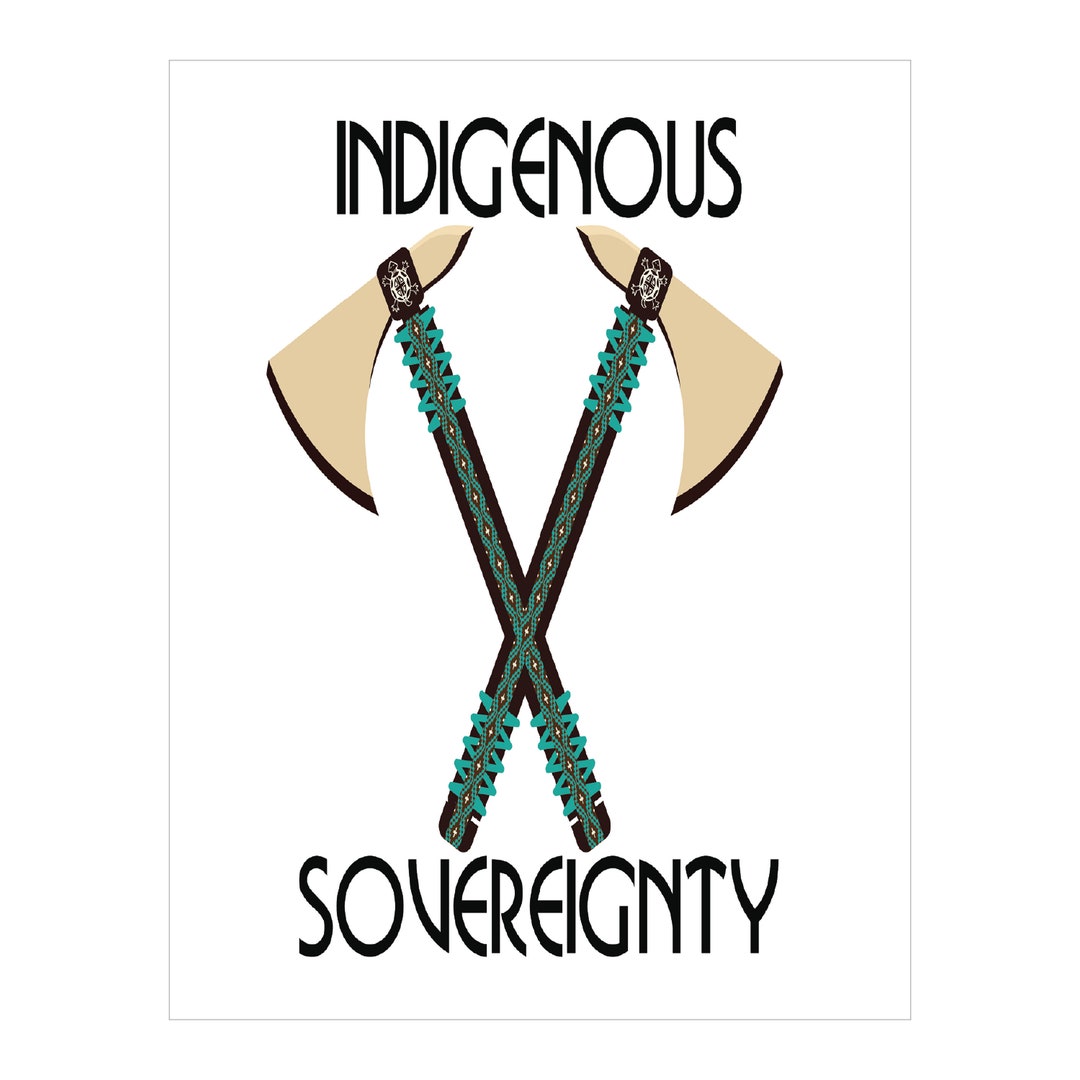 Printable Indigenous Sovereignty Tomahawk Poster Prints, Digital ...
