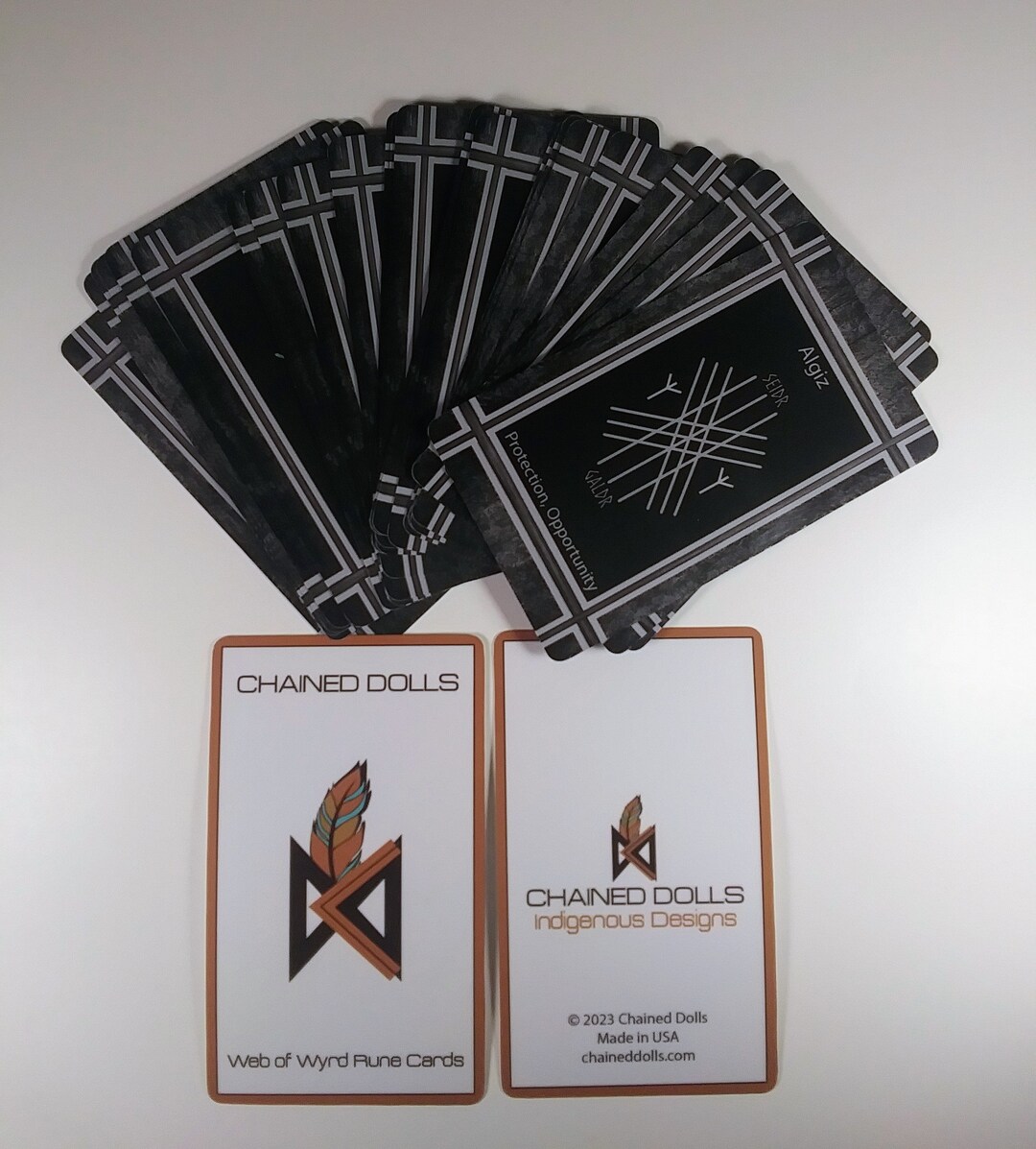 Web of Wyrd Laminated Rune Divination Cards, Germanic Pride, Norse ...