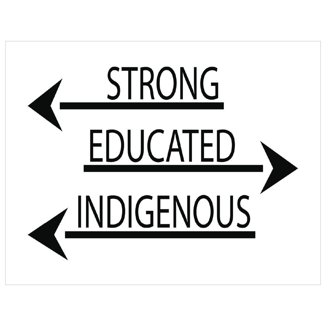 Printable Strong Educated Indigenous Art Poster Prints, Digital ...