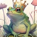 Frog Prince, Frog With Lipstick, Kiss a Frog, Cute Frog Prince ...