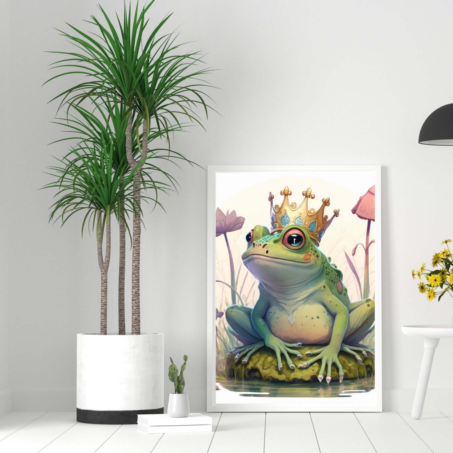 Frog Prince, Frog With Lipstick, Kiss a Frog, Cute Frog Prince ...