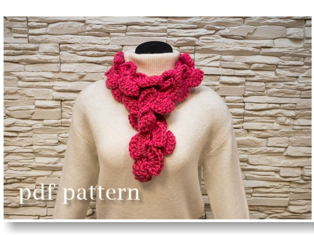 Pink Scarf - Crochet Pattern - Etsy