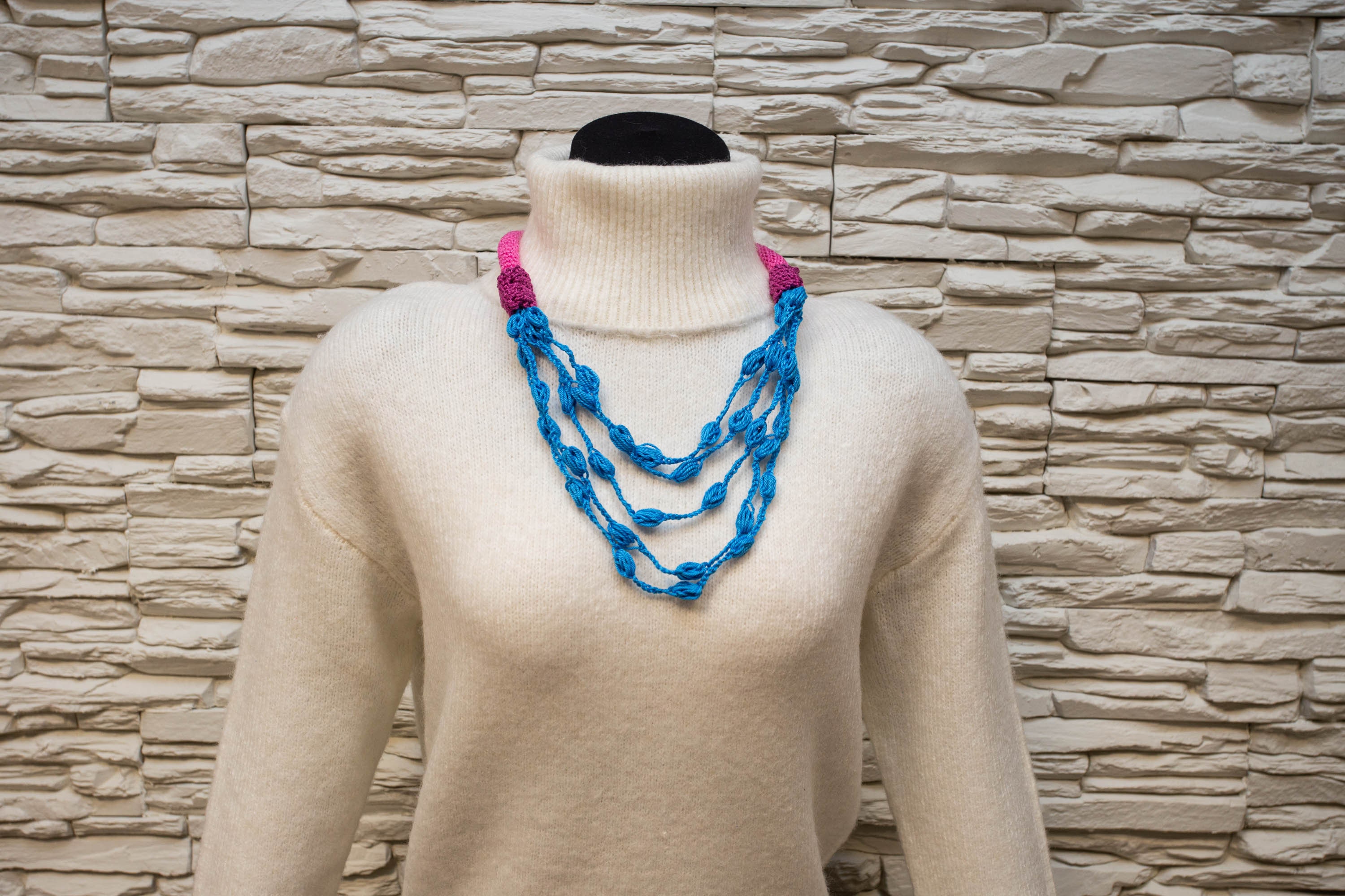 Bubble Puff Necklace - Crochet Pattern - Etsy