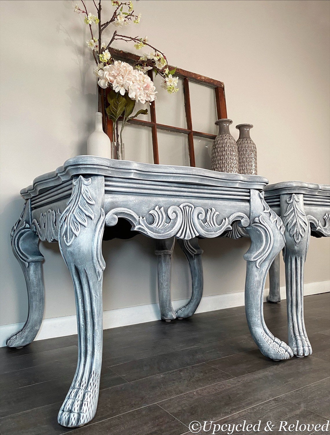 Bernhardt Oversized Paw End/side Tables, Farmhouse Furniture, Stained ...