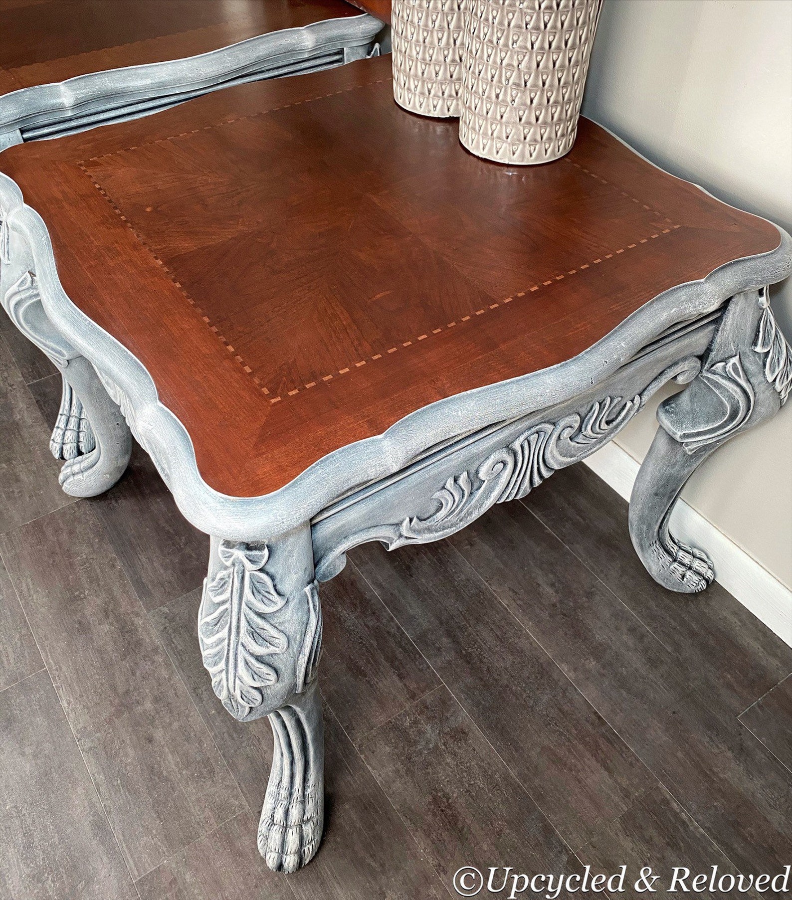 Bernhardt Oversized Paw End/side Tables, Farmhouse Furniture, Stained ...