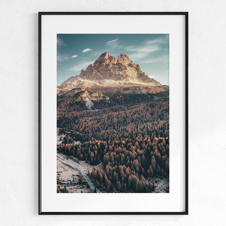 Mountains and Forest Poster, Printable Art, Fall Color Wall Art, Wall ...