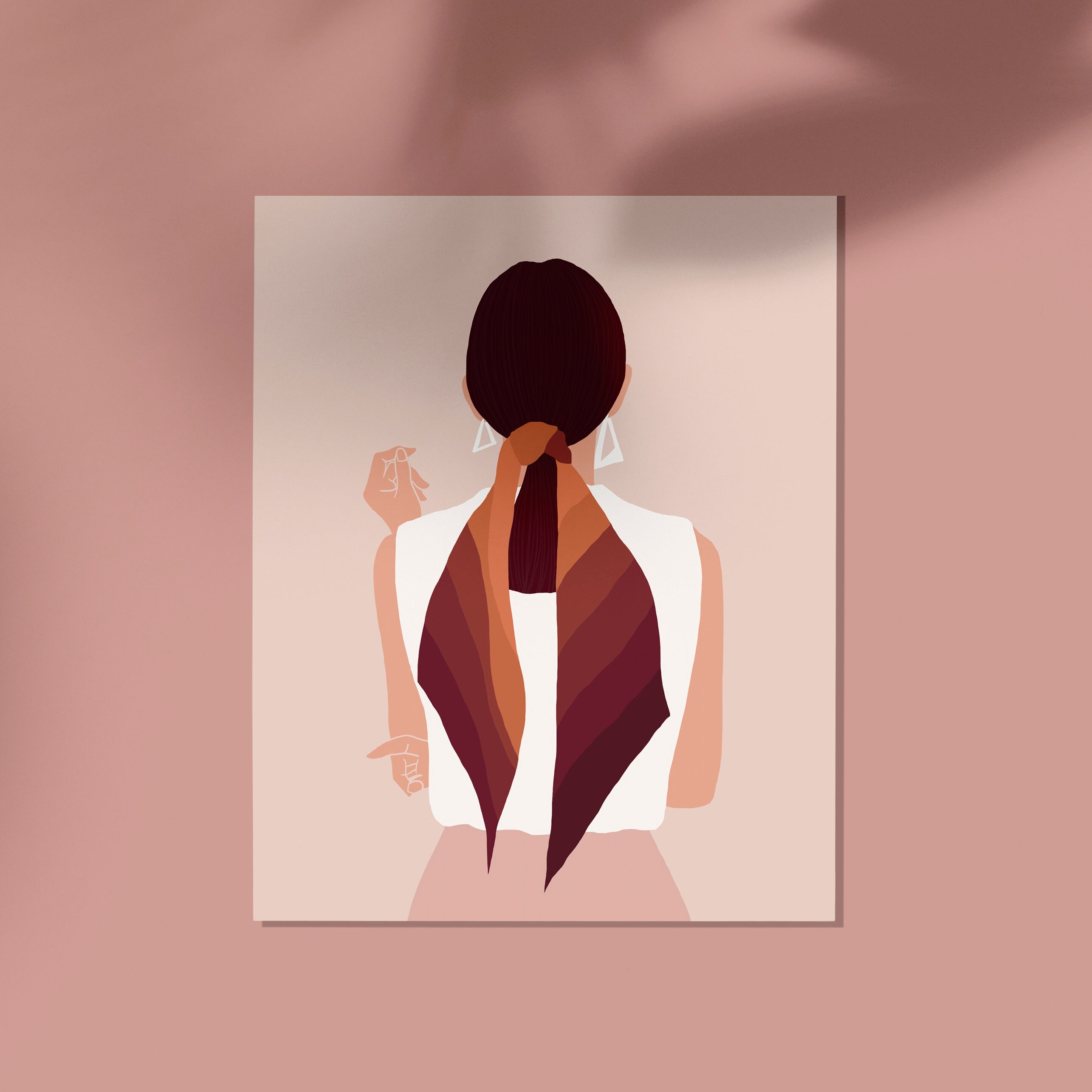 Classy Woman Illustration, Woman Illustration Print, Fashion ...